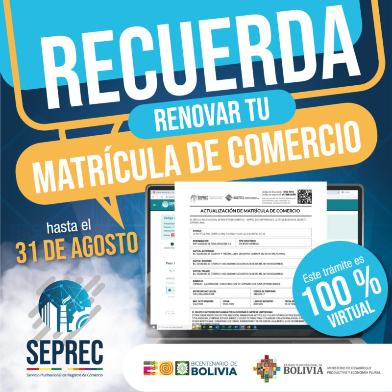 Renovación Matricula de Comercio - SEPREC Renovación Matricula de Comercio - SEPREC